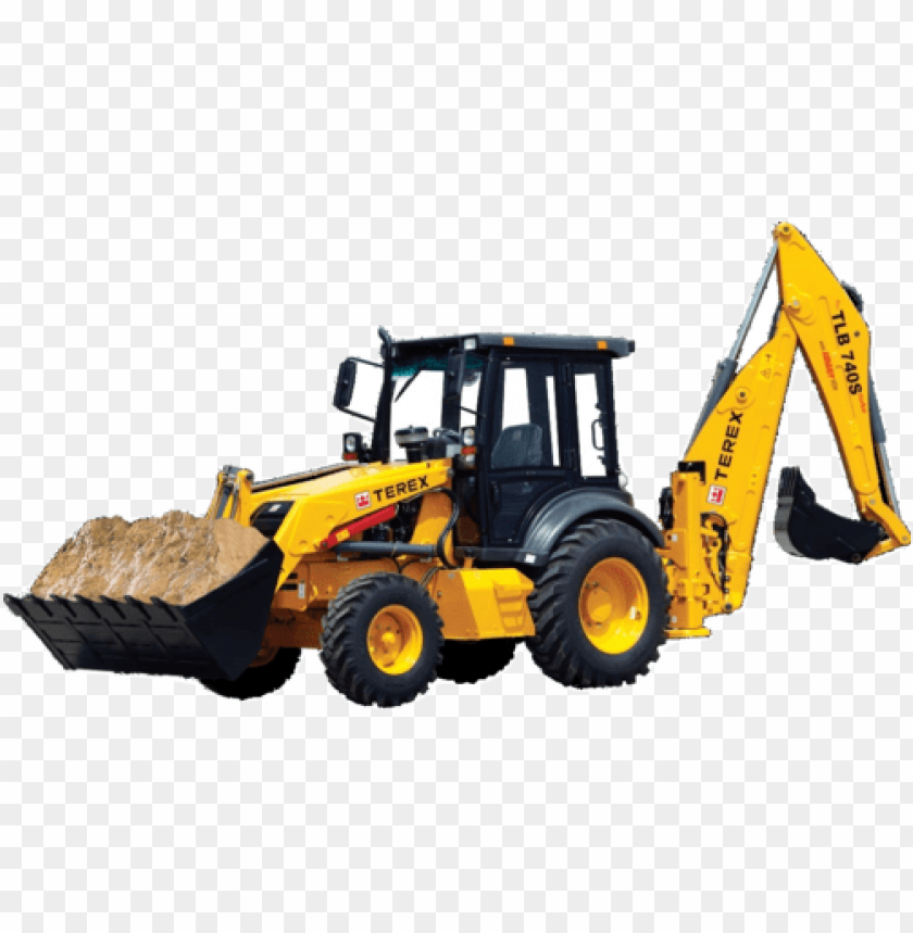 Free download | HD PNG terex tlb740s backhoe loader terex backhoe ...