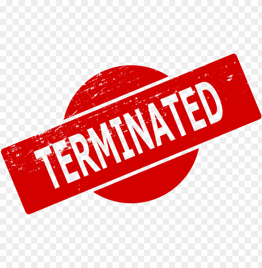 Free download | HD PNG red stamp with terminated written across in bold ...