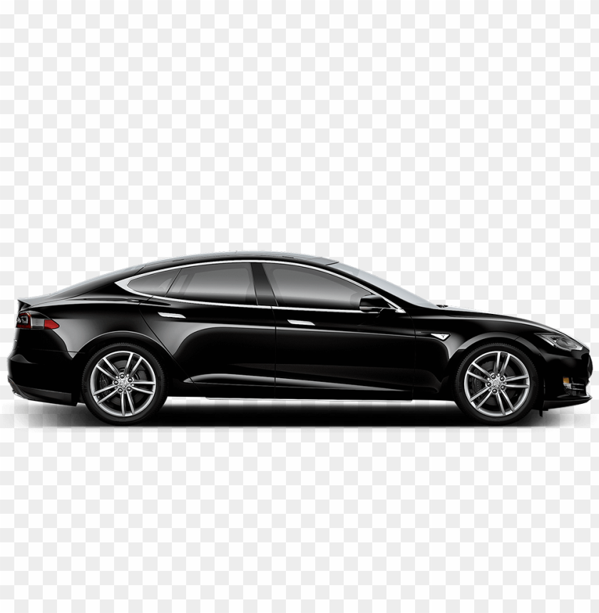 Free download | HD PNG tesla model s black electric sedan side view ...