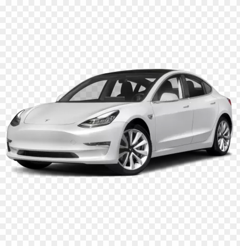 Free download | HD PNG tesla model 3 white electric sedan front view ...