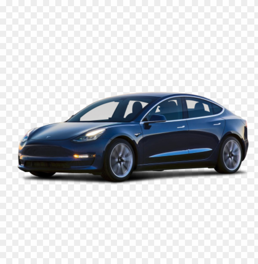 Free download | HD PNG tesla model 3 blue electric sedan side view ...