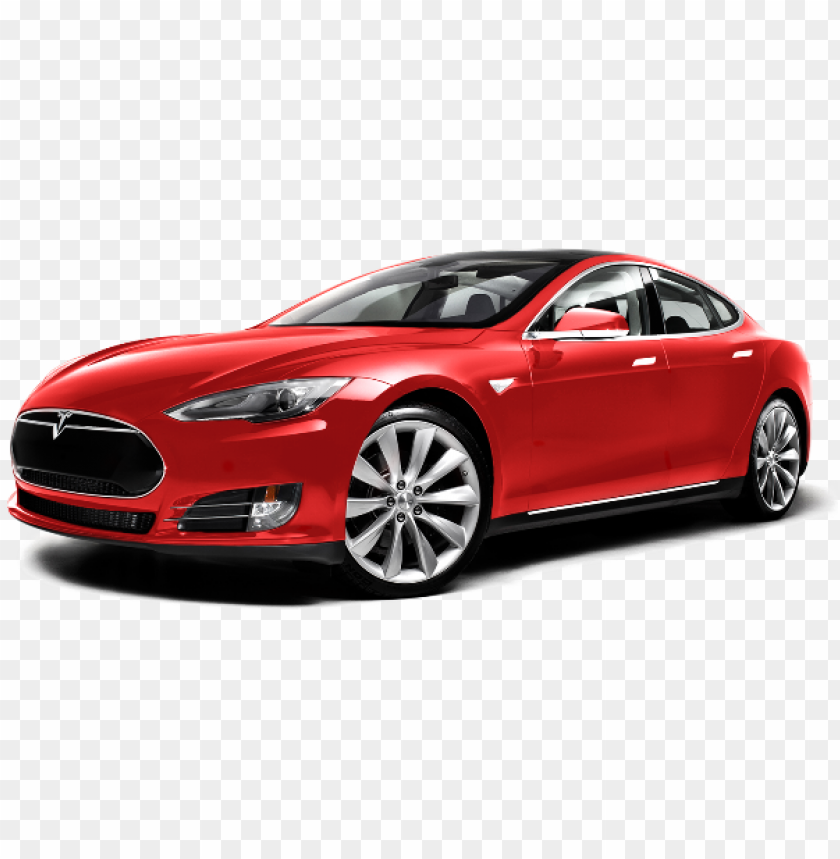 Free download | HD PNG tesla model s red sedan png | TOPpng