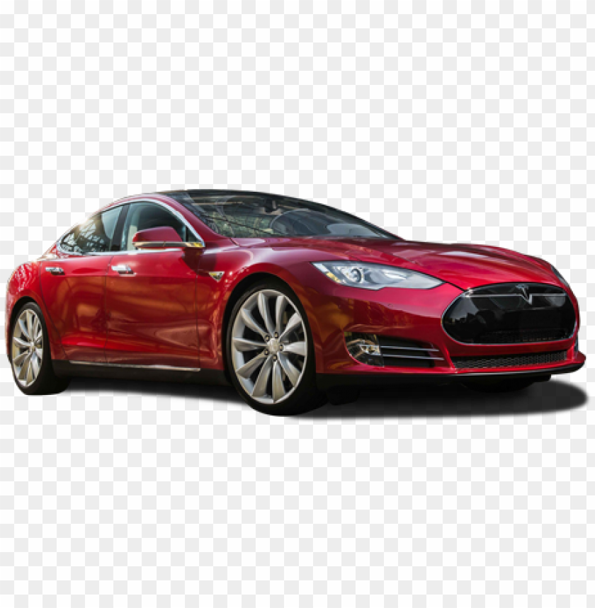 Free download | HD PNG tesla model s red sports car png | TOPpng