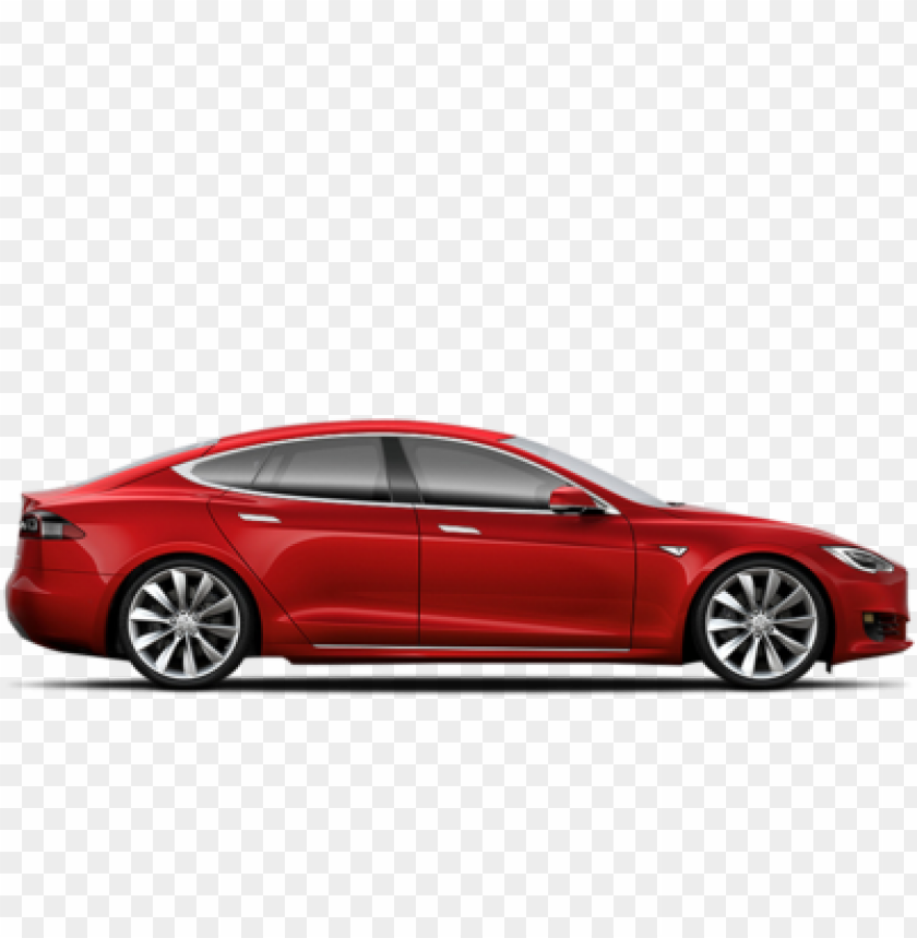 Free download | HD PNG tesla model s red sedan png | TOPpng