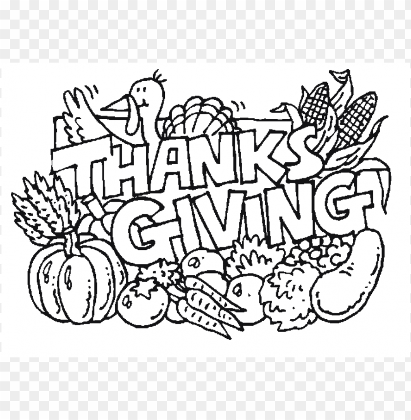 Free download | HD PNG thanksgiving coloring pages color PNG ...