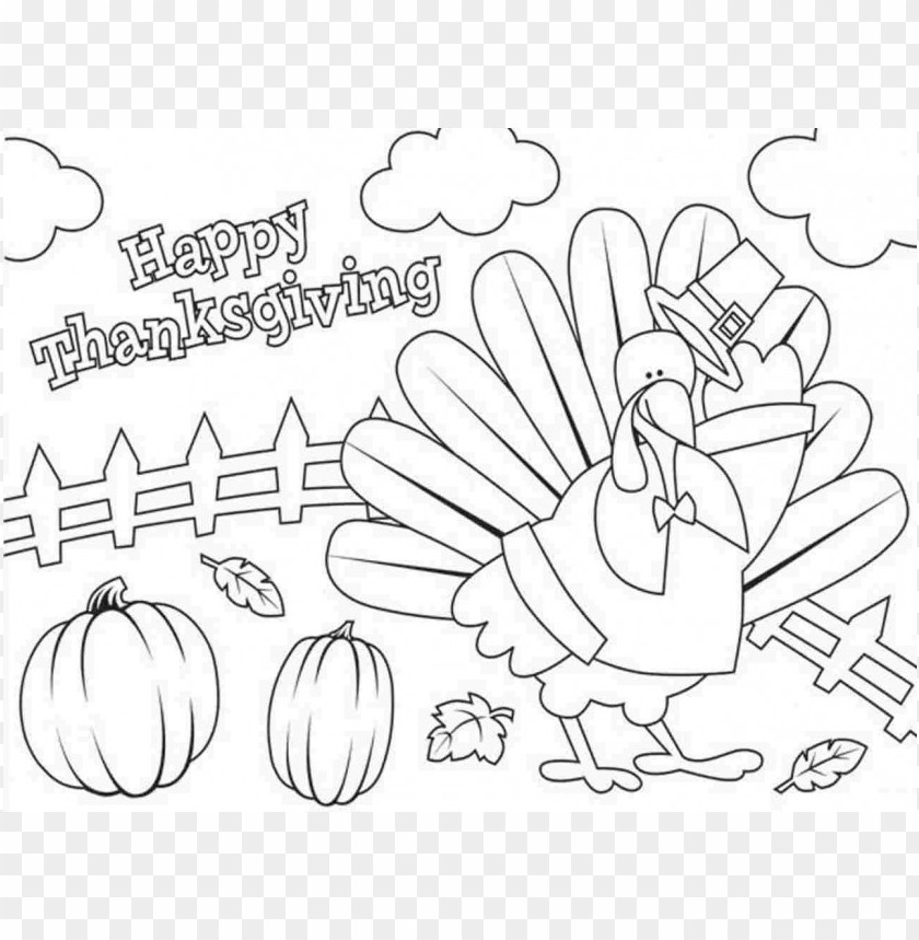 Free download | HD PNG thanksgiving coloring pages color PNG ...