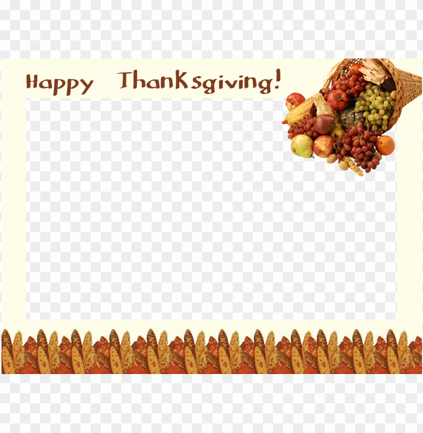 Free download | HD PNG thanksgiving day frame PNG transparent with ...