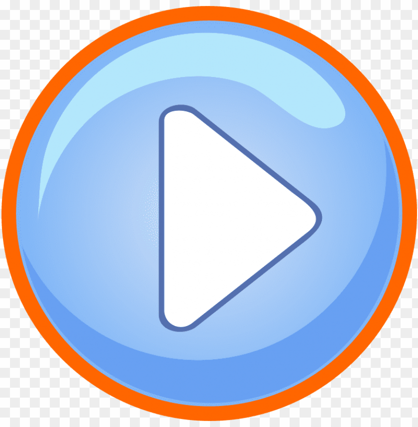 Free download | HD PNG the blue play button has the focus game play ...
