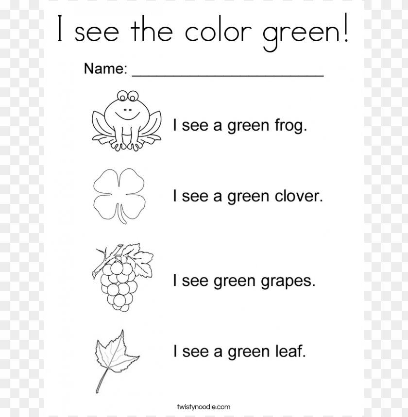 Free download | HD PNG the color green coloring pages PNG transparent ...