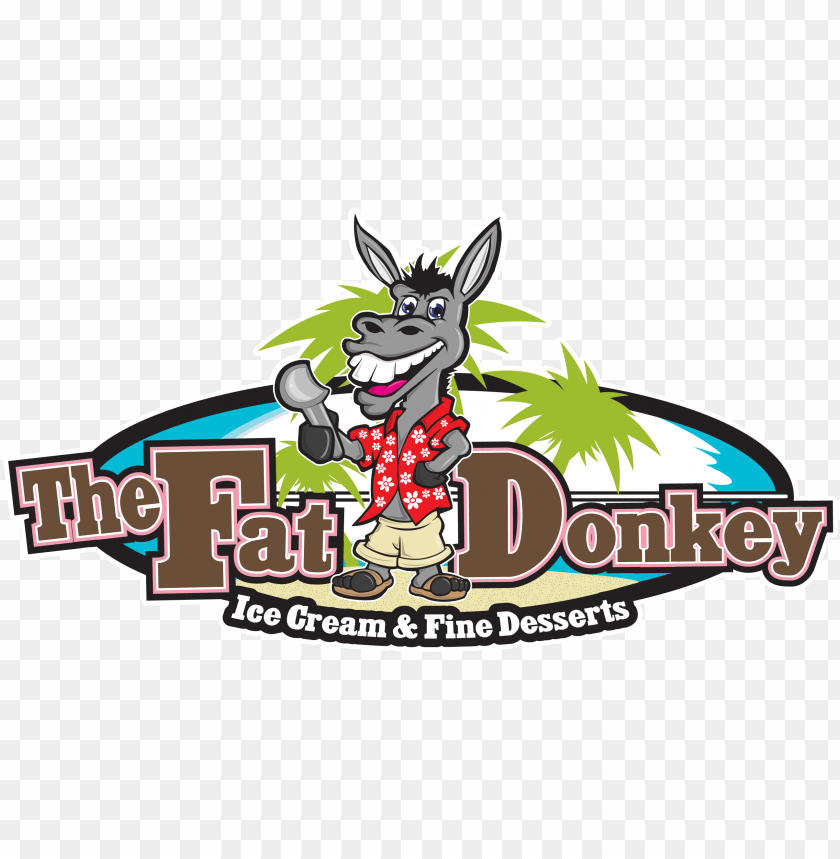 Free download | HD PNG the fat donkey ice cream logo design PNG ...