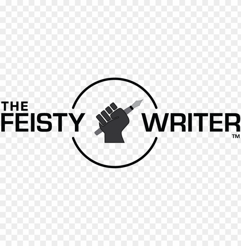 Free download | HD PNG the feisty writer logo a hand holding a pe PNG ...