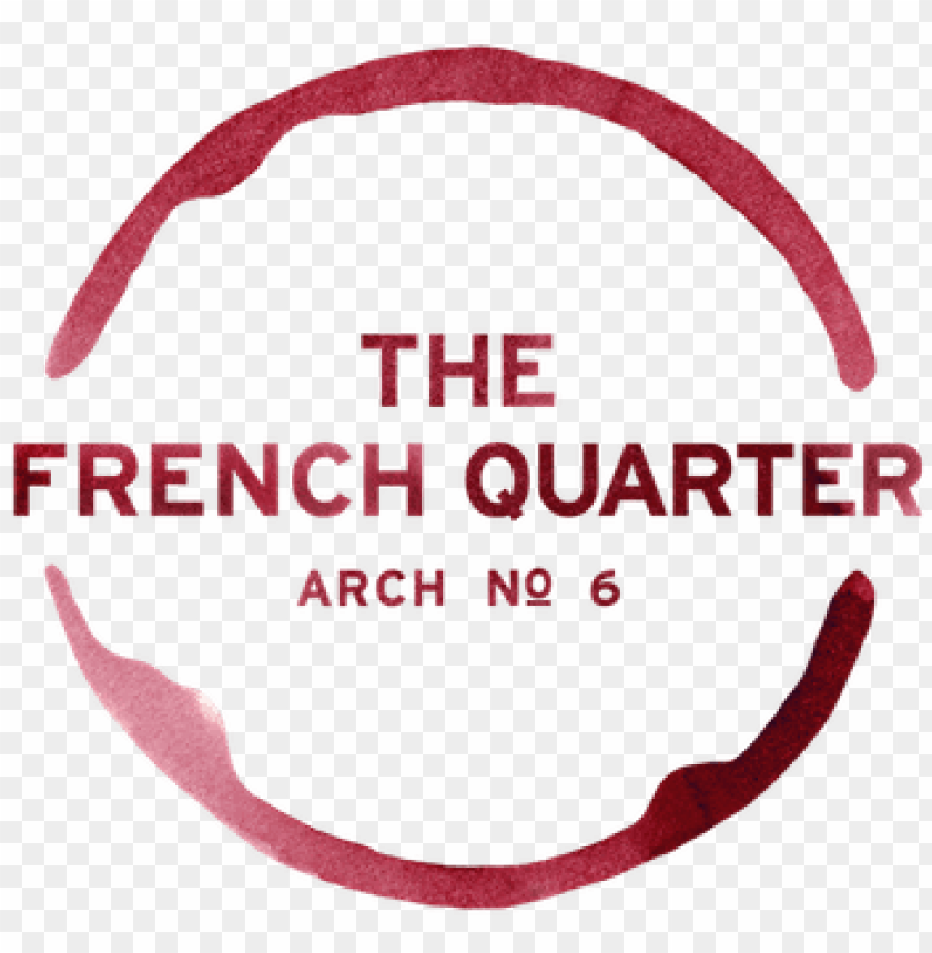 Free download | HD PNG the french quarter logo wine stain french ...