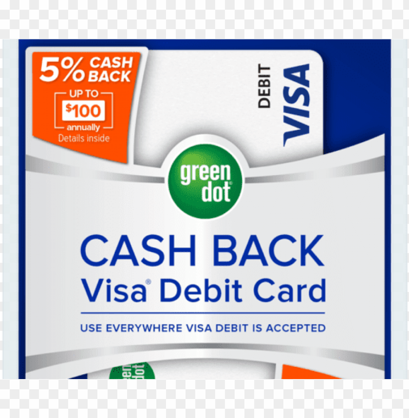 Free download | HD PNG the new green dot cash back visa debit card ...