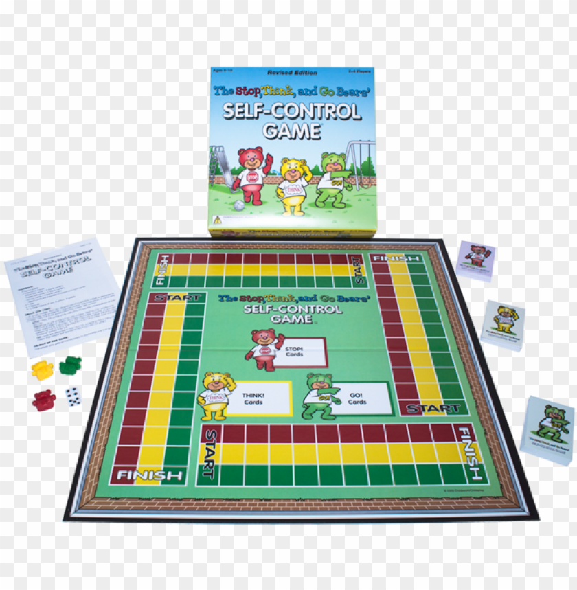Free download | HD PNG the stop think and go bears self control board ...