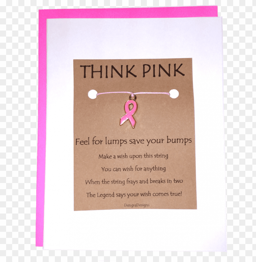 Free download | HD PNG think pink breast cancer awareness paper PNG ...