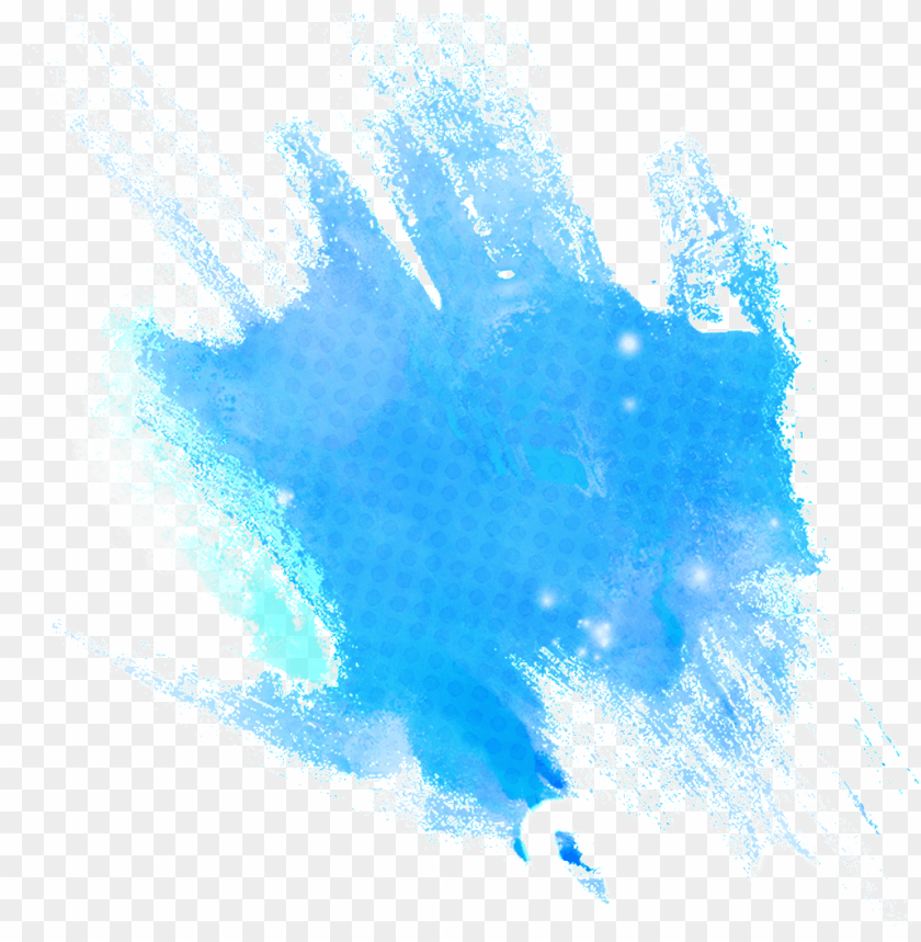 Free download | HD PNG this graphics is creative blue watercolor ...