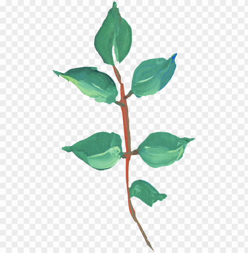 Free download | HD PNG this graphics is hand painted green oil leaf png ...