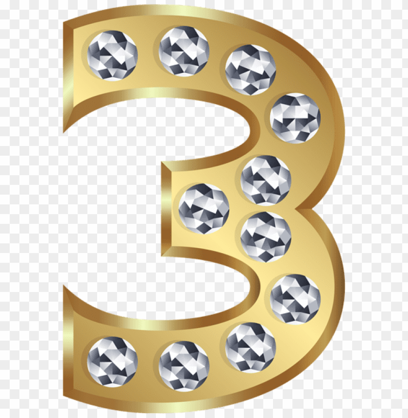 Free download | HD PNG three gold number clipart png photo - 51934 | TOPpng