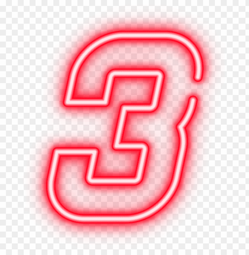 Free download | HD PNG three red neon transparent clipart png photo ...