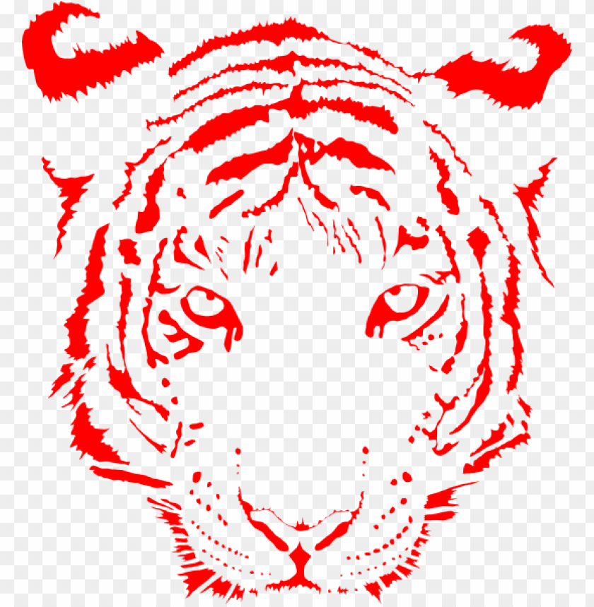 Free download | HD PNG tiger red clip art at clker red tiger clip art ...