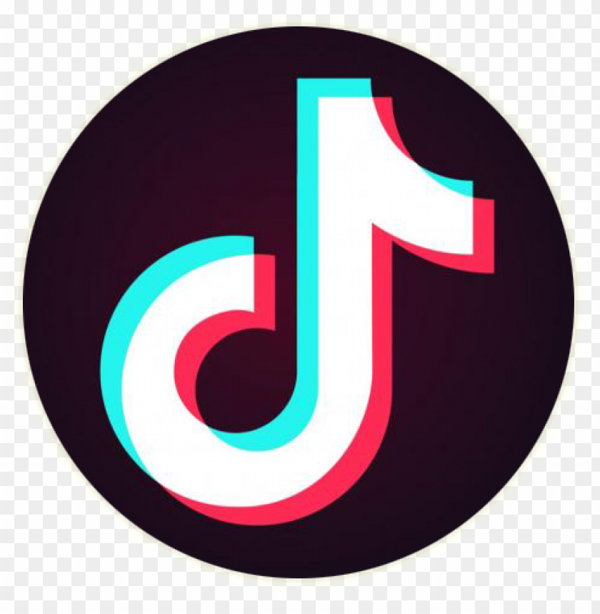 Free download | HD PNG tiktok dark round logo png | TOPpng