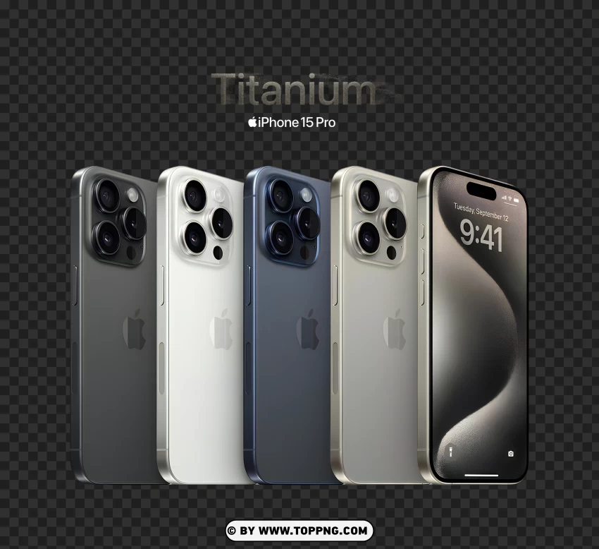Free download | HD PNG titanium iphone 15 pro series png | TOPpng