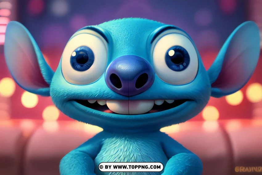 Free download | HD PNG tongue wagging stitch hd wallpaper playful blue ...