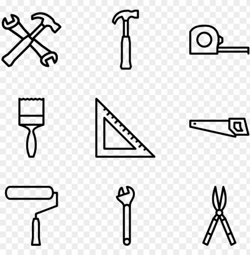 Free download | HD PNG tools line art PNG transparent with Clear ...