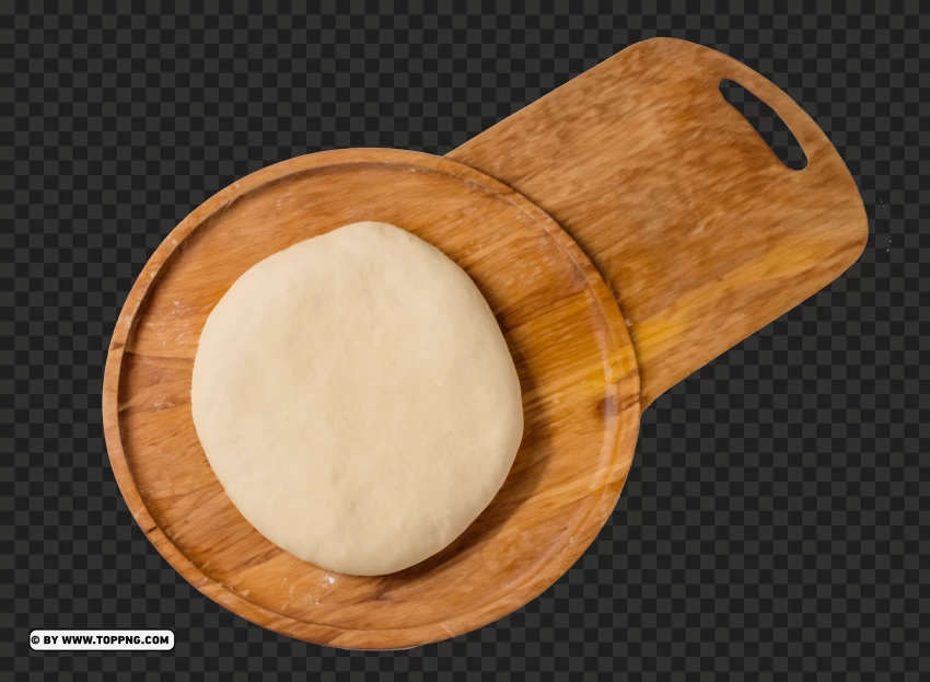 Free download | HD PNG top view of fresh pizza dough on a rustic plate ...