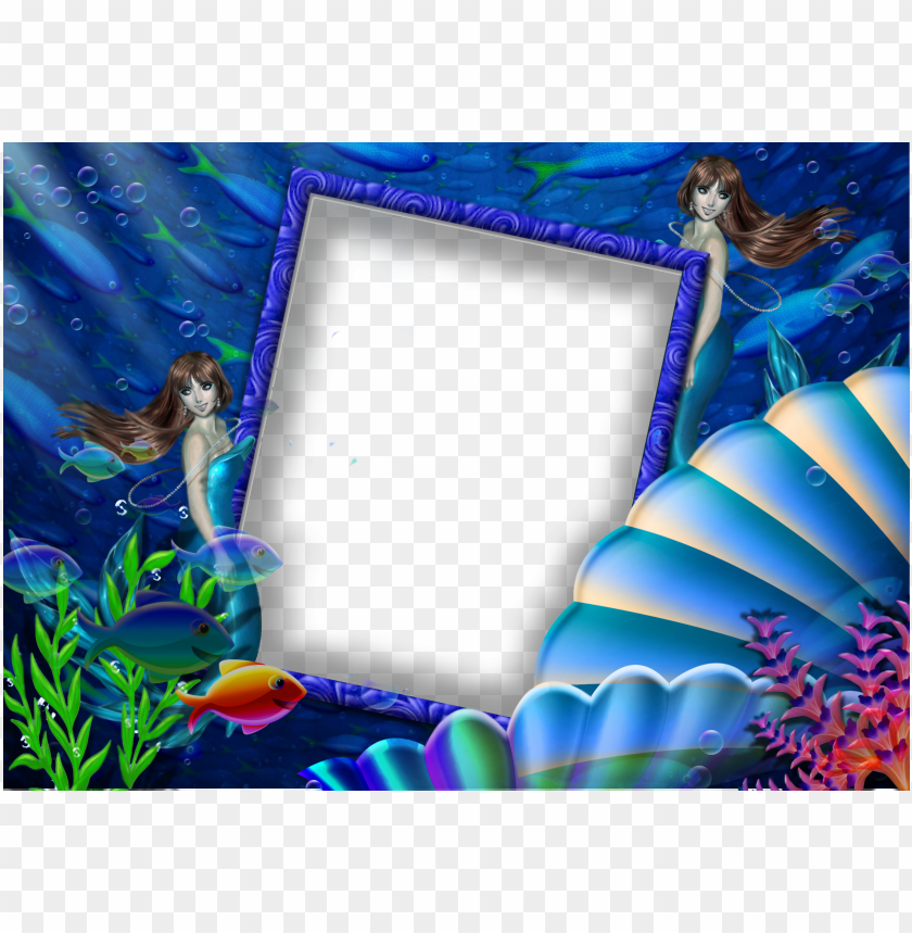 Free download | HD PNG transparen blue sea photo frame background best ...
