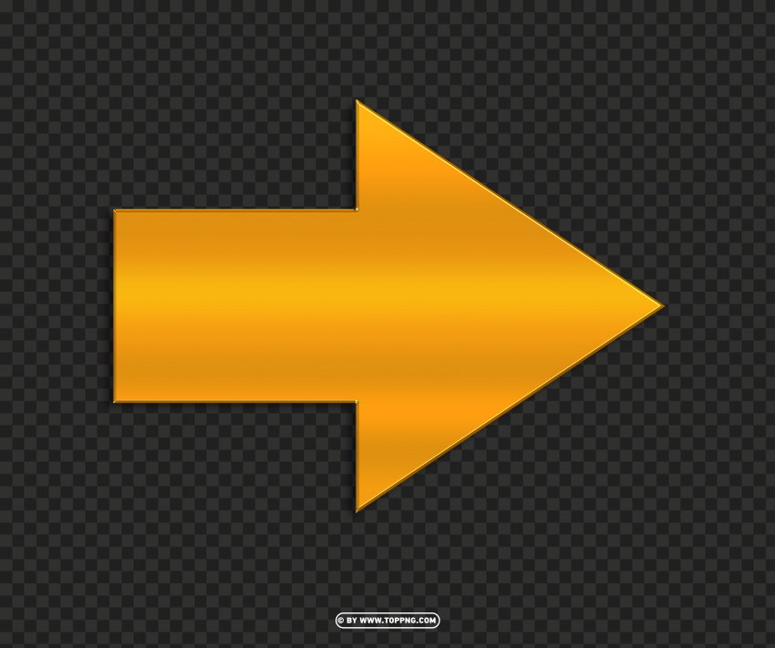 Free download | HD PNG golden 3d right arrow transparent png - Image ID ...
