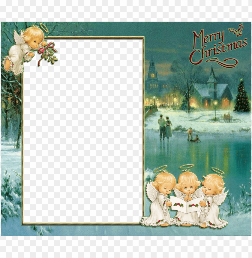 Free download | HD PNG transparent angels christmas retroframe ...