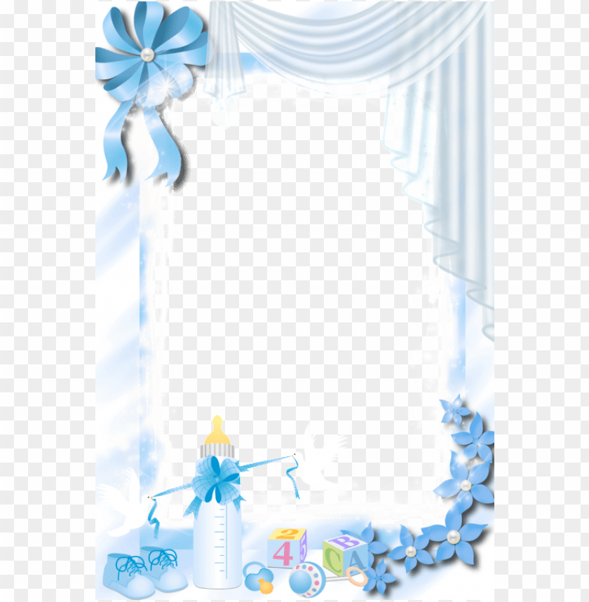 Baby Blue Border Clip Art