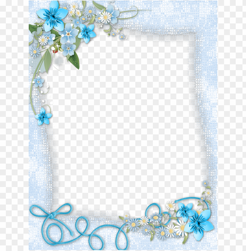 Free download | HD PNG transparent blue png frame with flowers ...