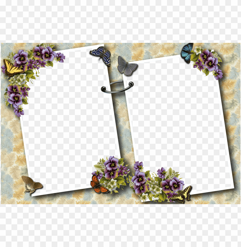 Free download | HD PNG transparent butterflies photo frame background ...