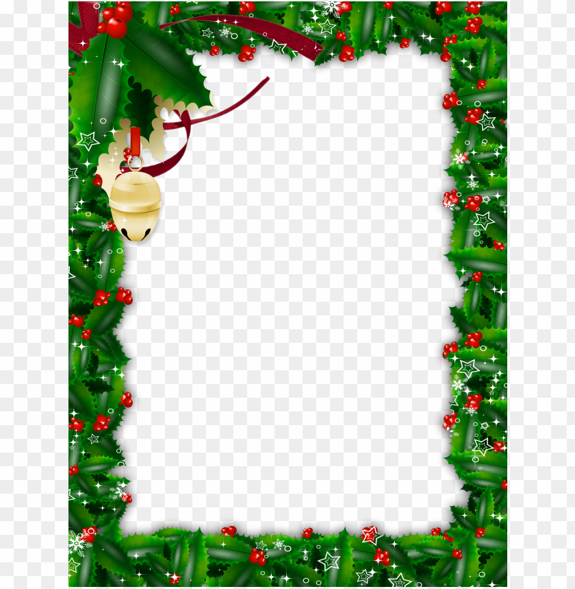 Free download | HD PNG transparent christmas green photo frame ...