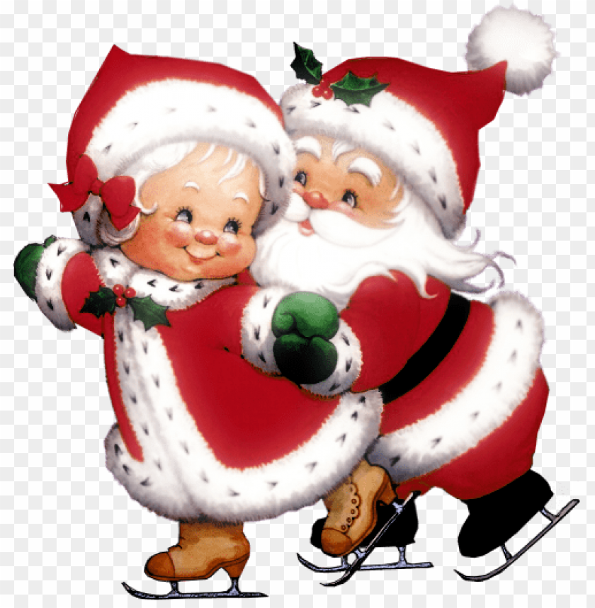 Free download | HD PNG transparent cute mrs claus and mr claus PNG ...