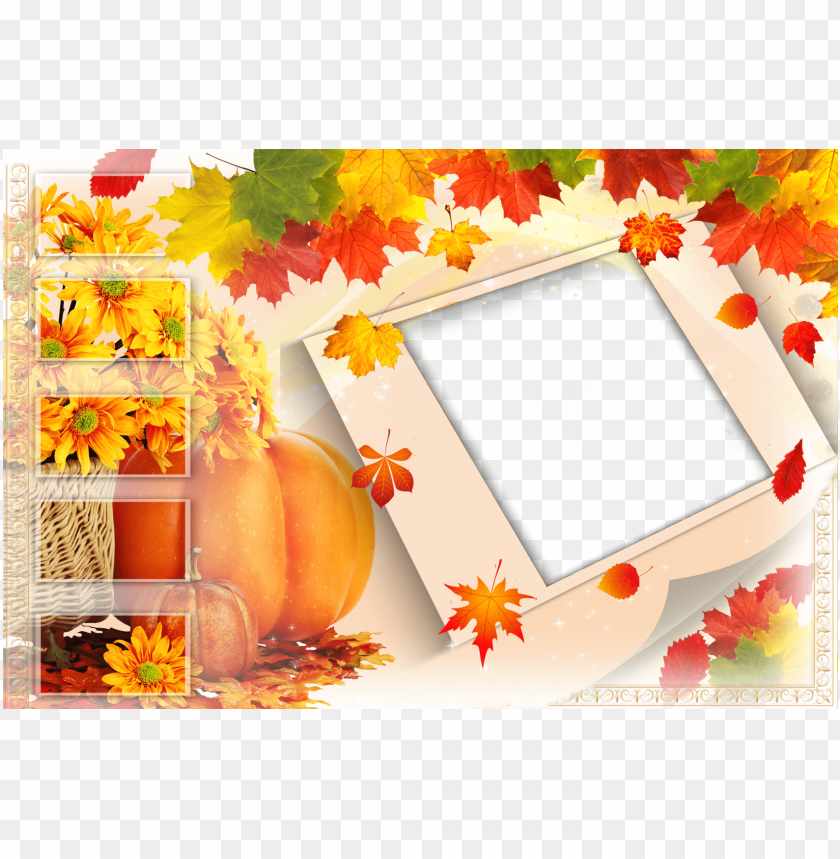 Free download | HD PNG transparent fall frame with fall leaves ...