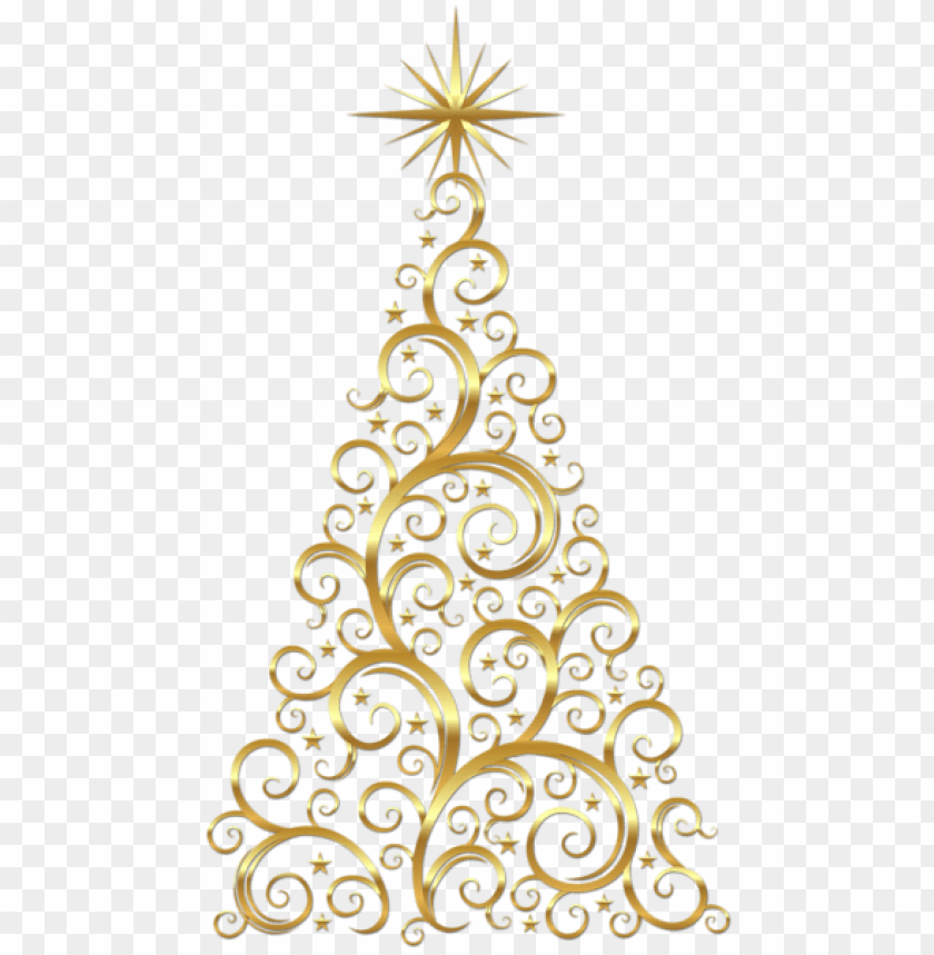 Free download | HD PNG transparent gold deco christmas tree PNG Images ...