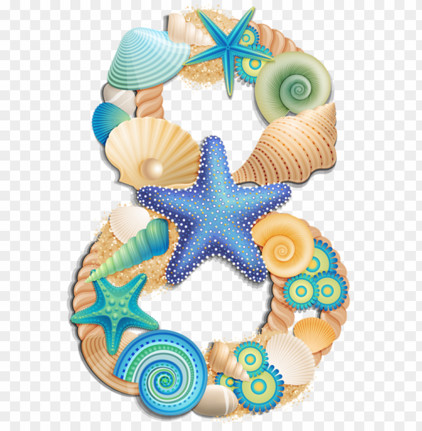 Free download | HD PNG transparent number eight sea stylepicture ...