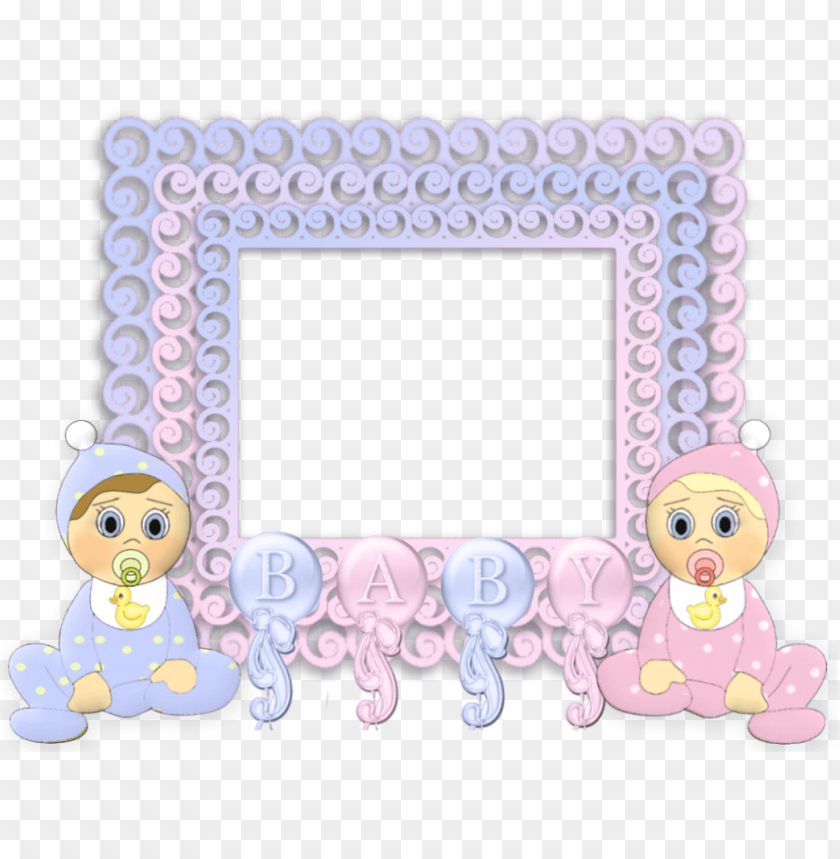 Free download | HD PNG transparent pink and blue png baby frame ...