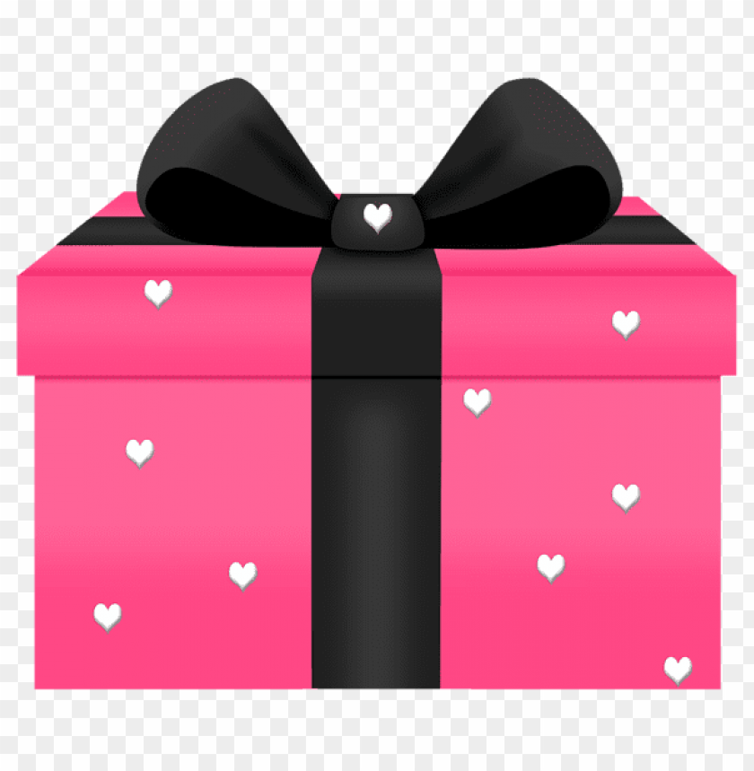 Free download | HD PNG transparent pink gift with hearts decorn png ...