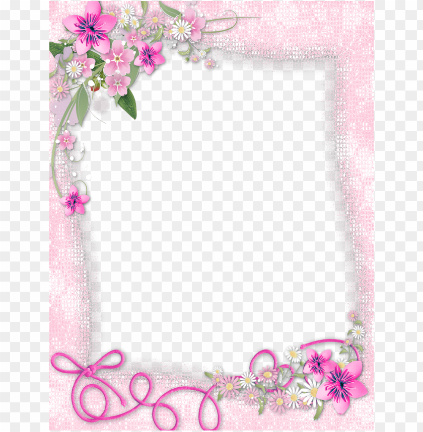 Free download | HD PNG transparent pink png frame with flowers ...