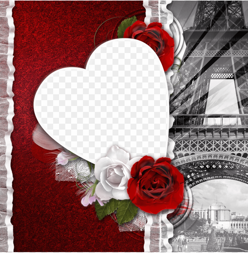 Free download | HD PNG transparent romantic frame love in paris ...