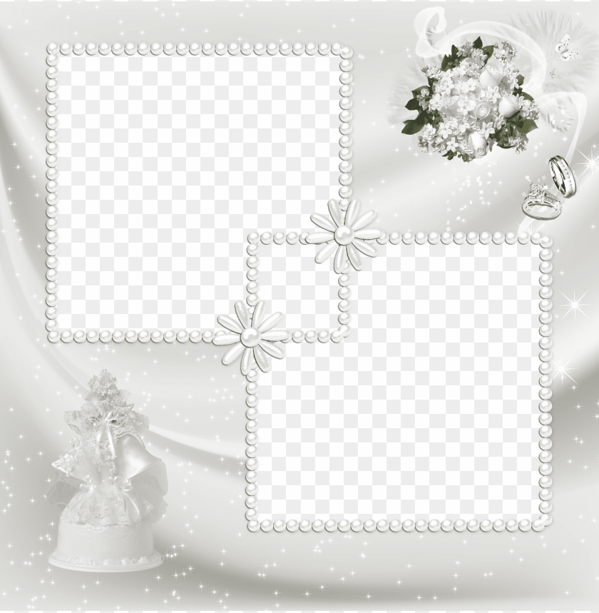 Free download | HD PNG transparent white wedding frame background best ...