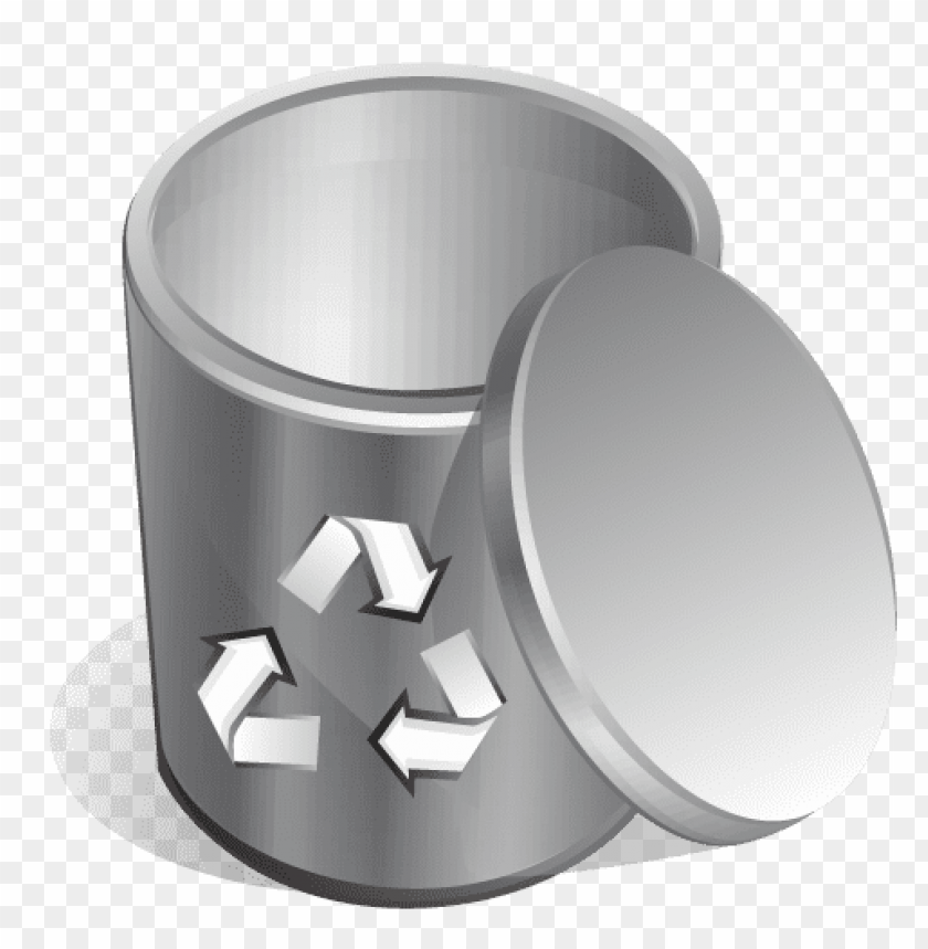 Free download | HD PNG silver trash can with recycling symbol png ...