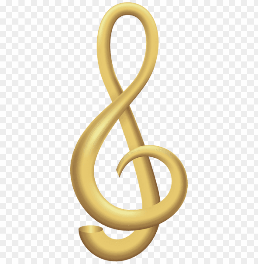 Free download | HD PNG treble clef gold transparent PNG image with ...