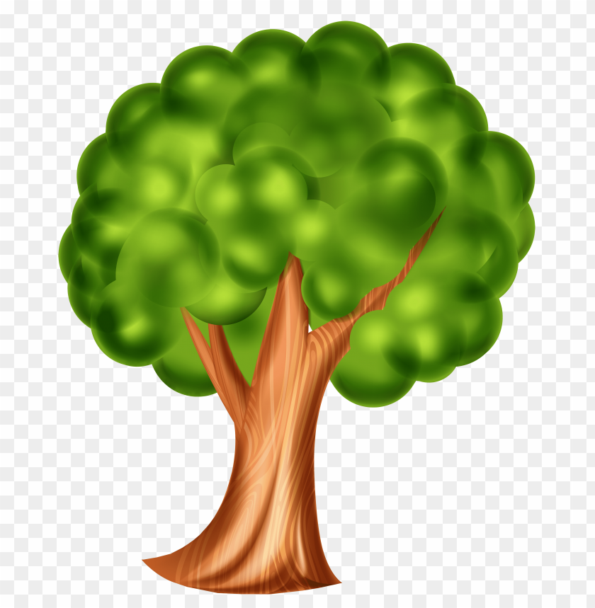 Free download | HD PNG cartoon style green tree clipart clipart png ...