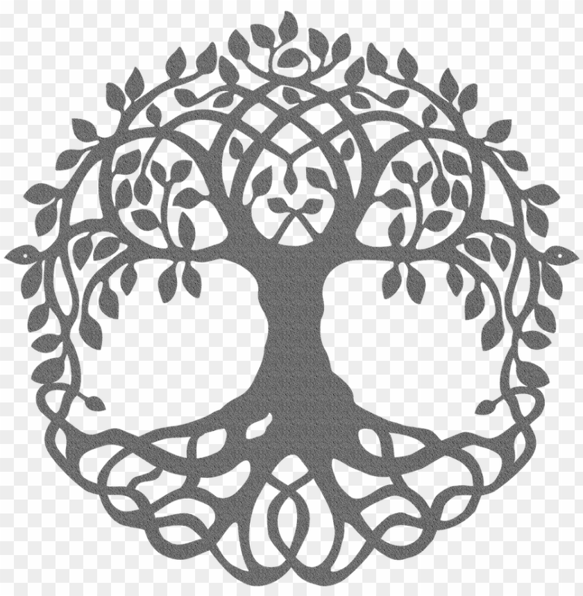 Free download | HD PNG tree of life metal wall art sign black and white ...