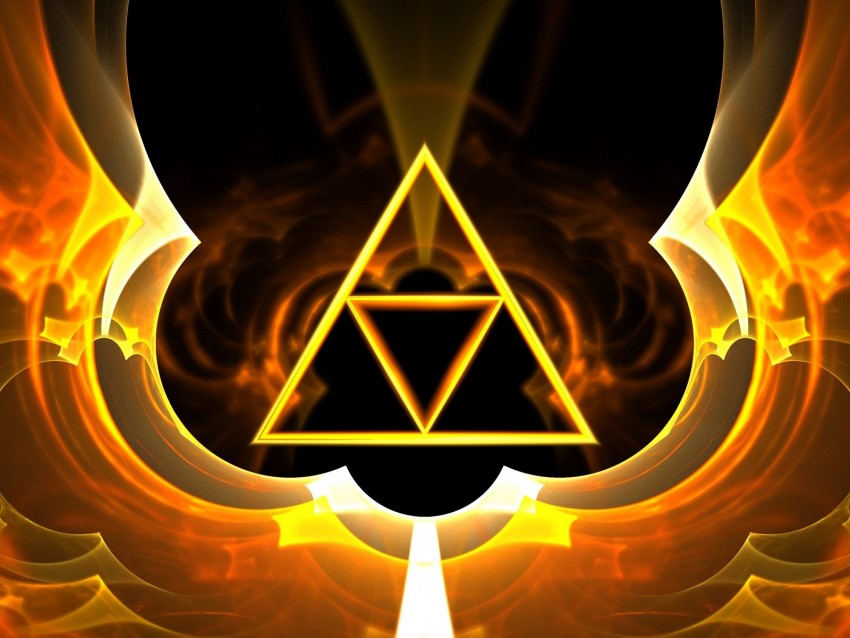 Free download | HD PNG triangle symbol glow abstraction geometric 4k ...